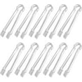 10 Pcs Plastic Buffet Serving Tongs, Clear Kitchen Tongs Mini Serving ...