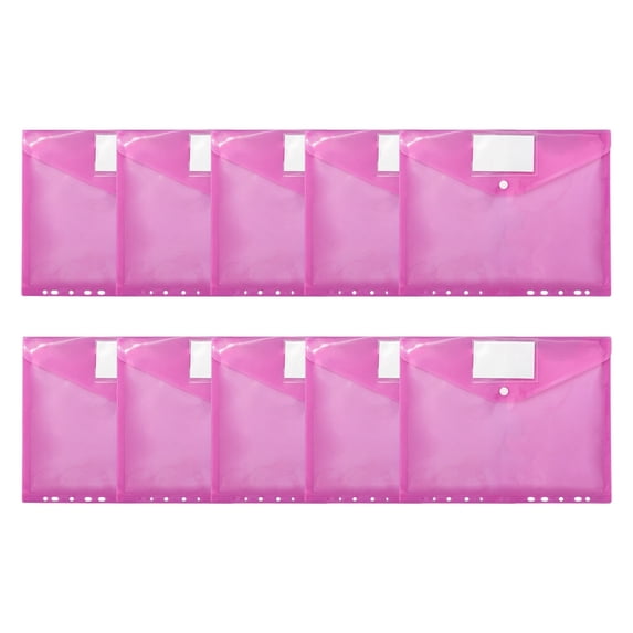 10 Pcs Plastic Envelopes, Plastic File Folders, Clear Folders for ...