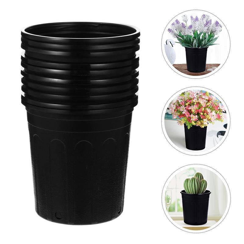 10 Pcs Plastic Flower Pot Basin Plants Indoor Plant Pots Garden Pots ...