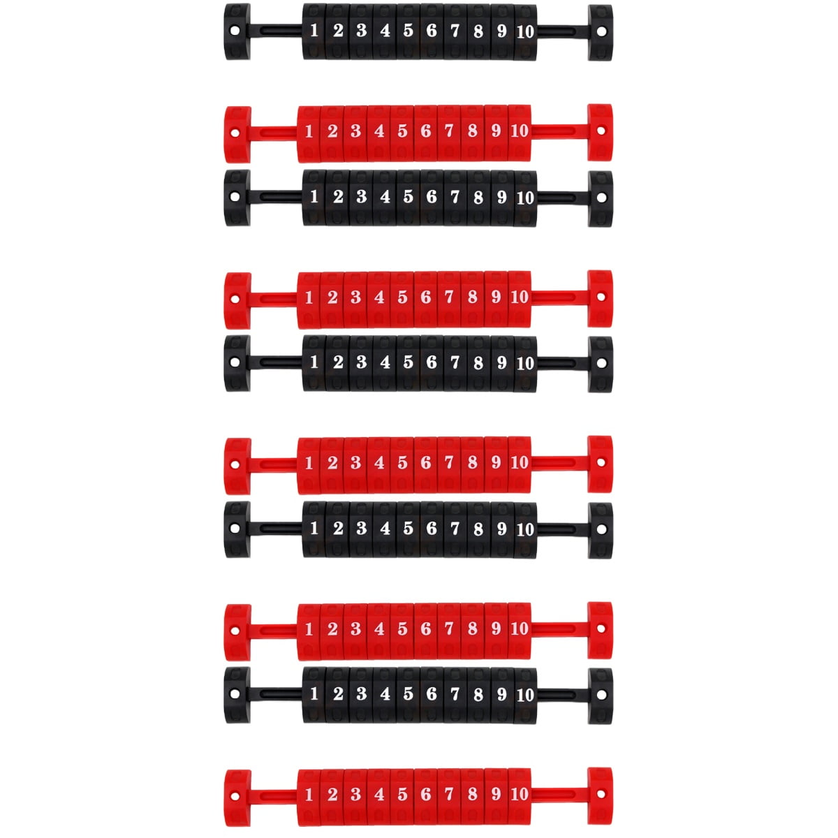 10 Pcs Plastic Football Replacement Scoreboard Table Counter Tennis ...