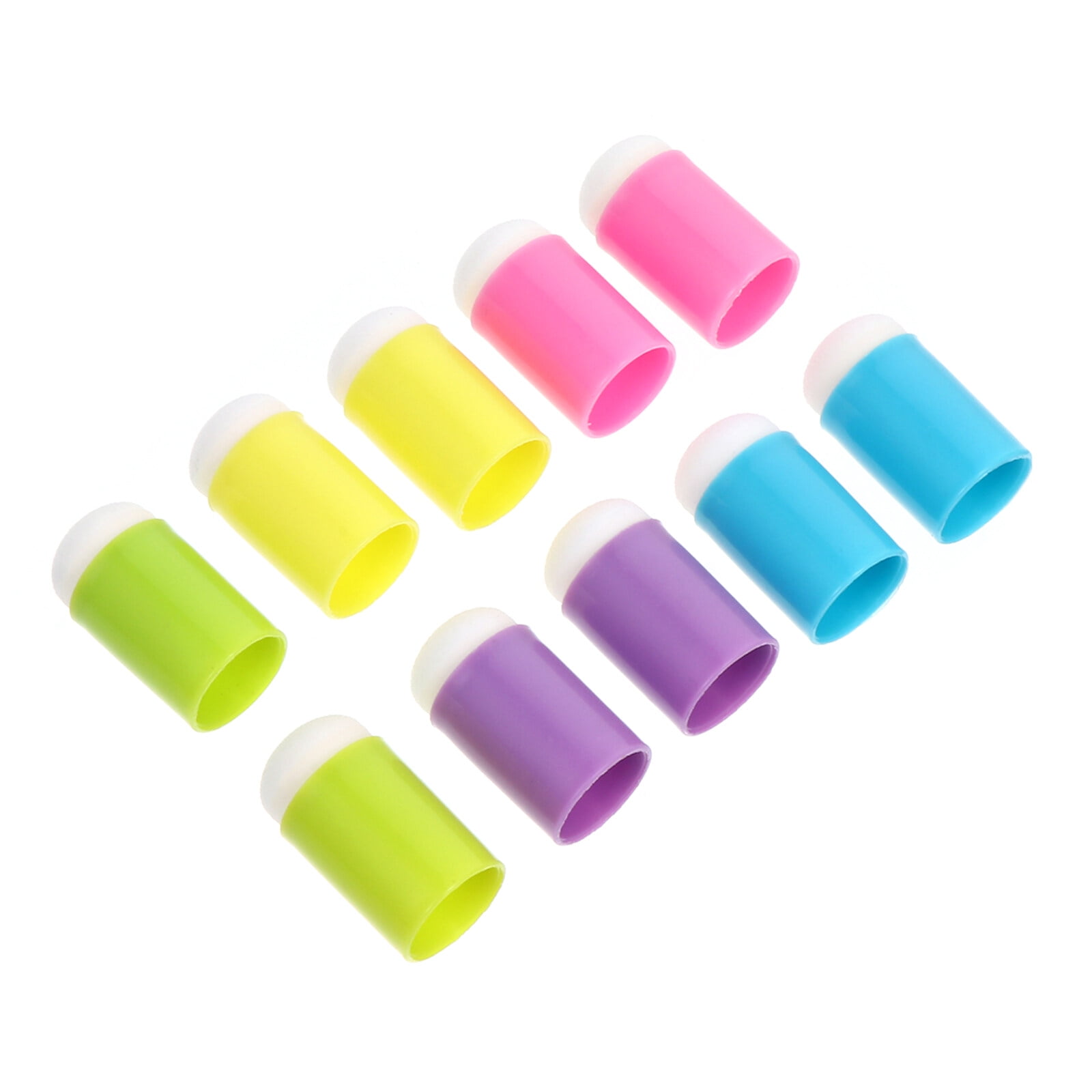 10 Pcs Plastic Sponge Finger Paints Farbi for Children Smudge Tool The ...
