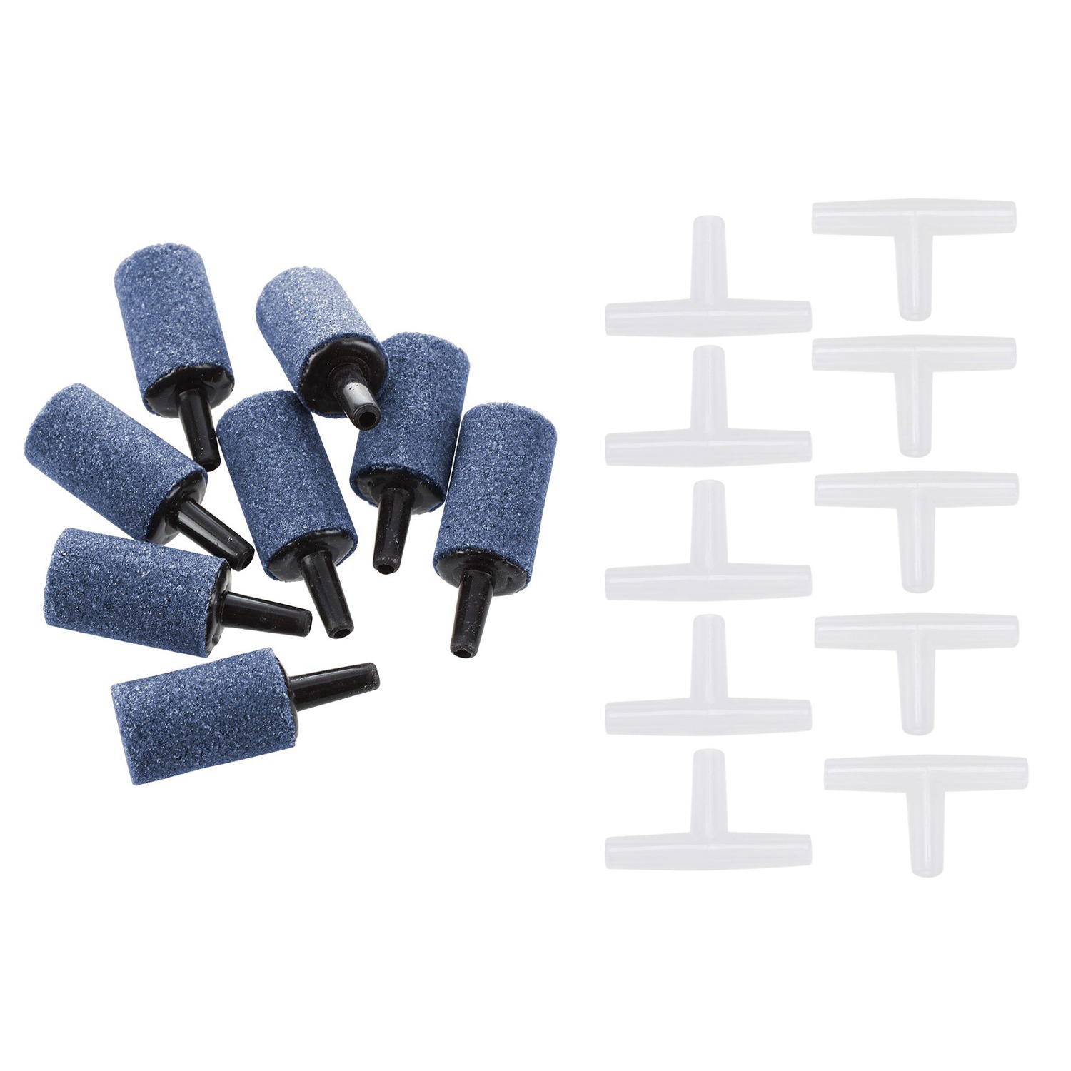 10 Pcs Plastic Tee Shape Aquarium 3-Way Air Valve Connectors White & 10 ...