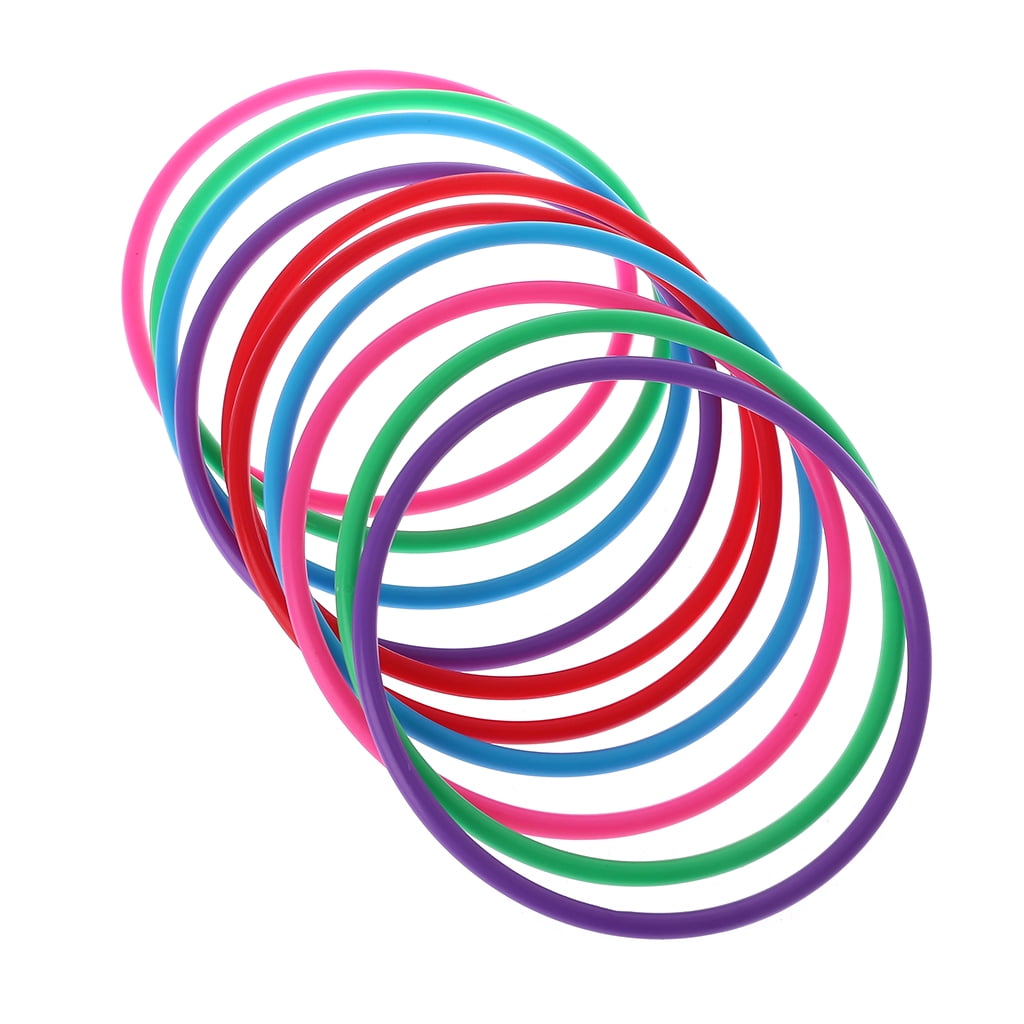 10 Pcs Plastic Toss Rings Target Throw Carnival Backyard Park Games ...