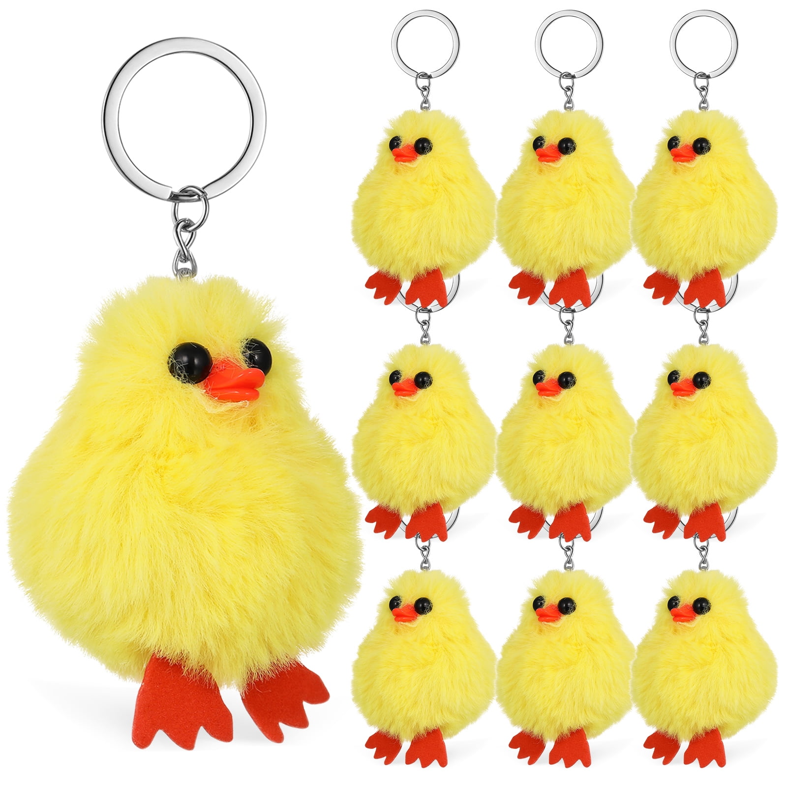 10 Pcs Children's Toys Little Yellow Duck Keychain Baby - Walmart.com