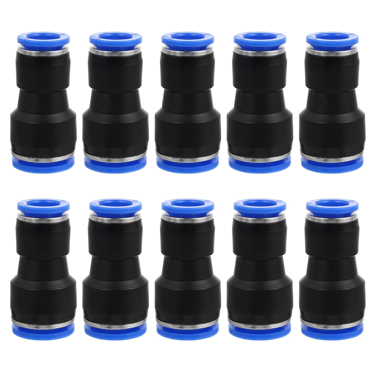 NIAIZEK Pneumatic Straight Connector Blue 10Pcs 5X0.94X0.94In Fitting ...