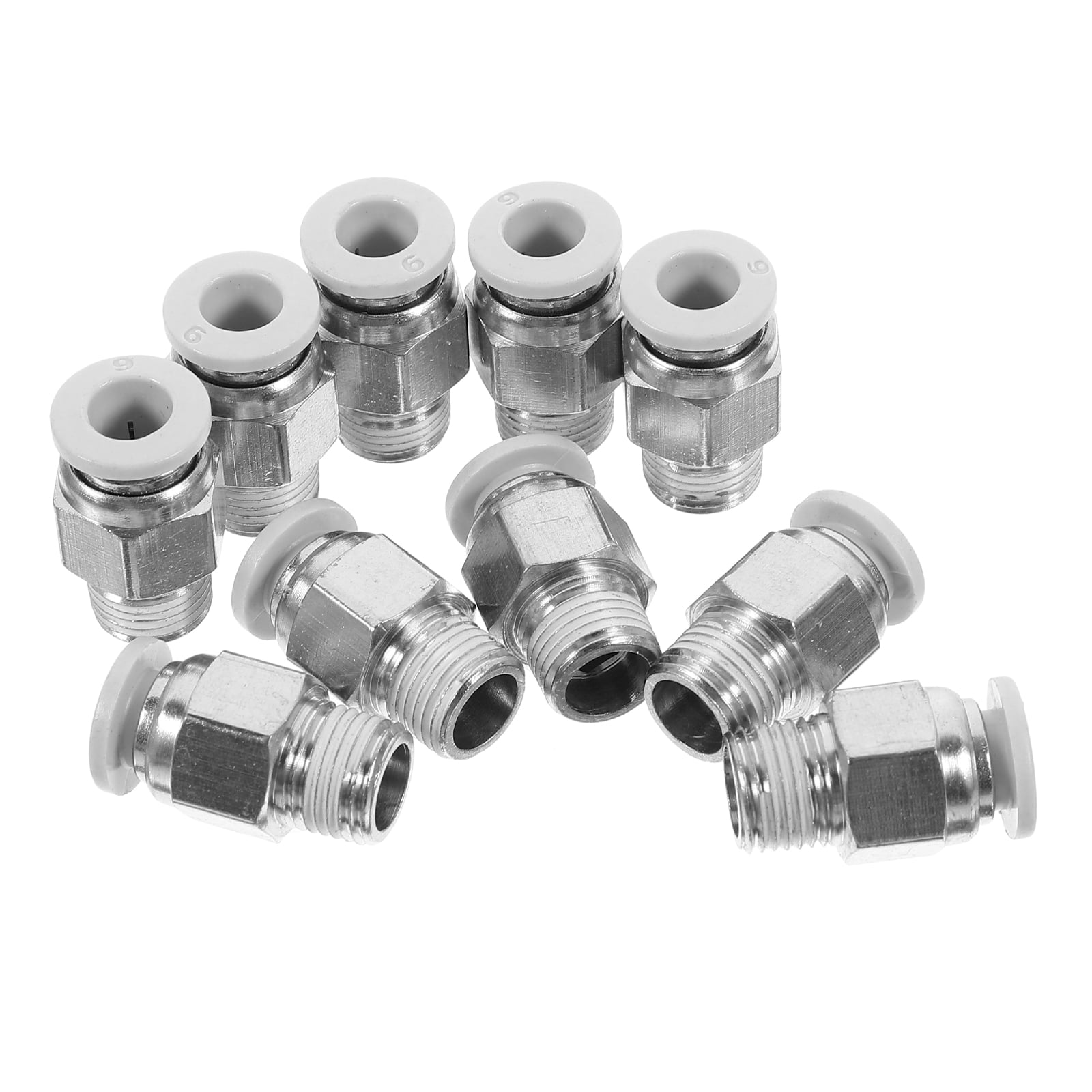 10 Pcs Pneumatic Connector Push in Air Fittings Push in Connector for ...
