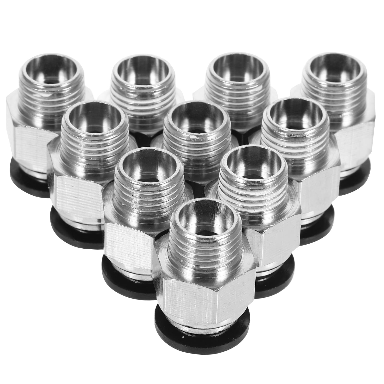 10 Pcs Pneumatic Tool Connector Quick Connect Fitting Push Fit ...