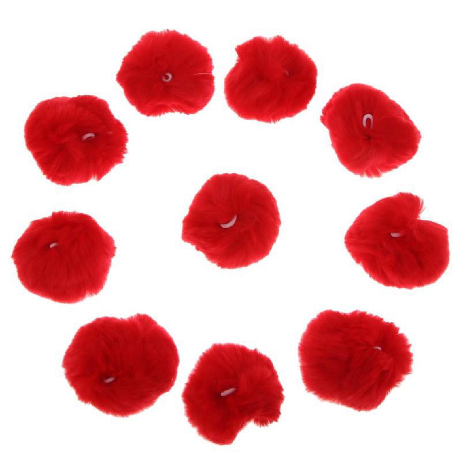 10 Pcs Pompons, Plush Balls for Creative Crafts - Red - Walmart.com
