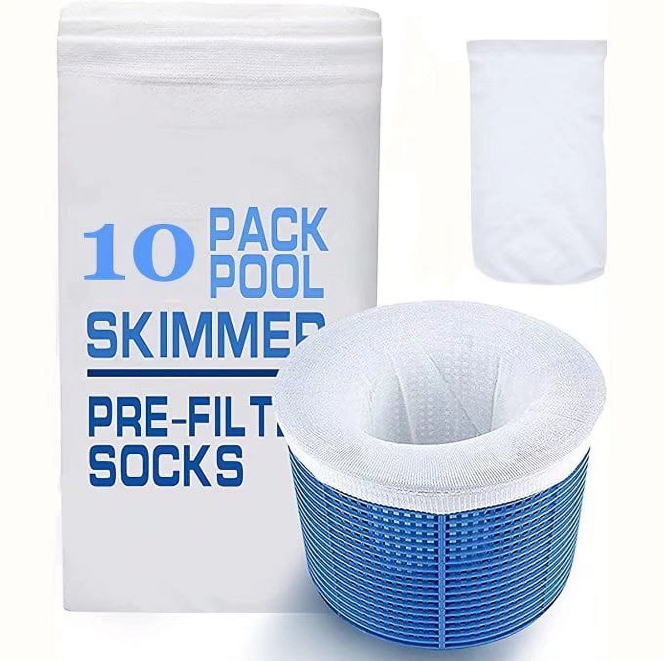 10 Pcs Pool Skimmer Socks Savers for Inground & Above Ground Pool Fine ...