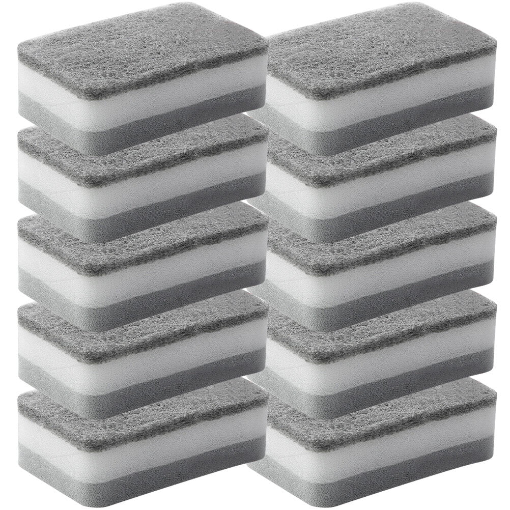 10 Pcs Pot Pan Scrubber Sponge Scouring Pad Practical Cutting Board ...