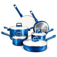 Moss & Stone Nonstick Stackable Aluminum Pots and Pans Set (10 Pieces ...