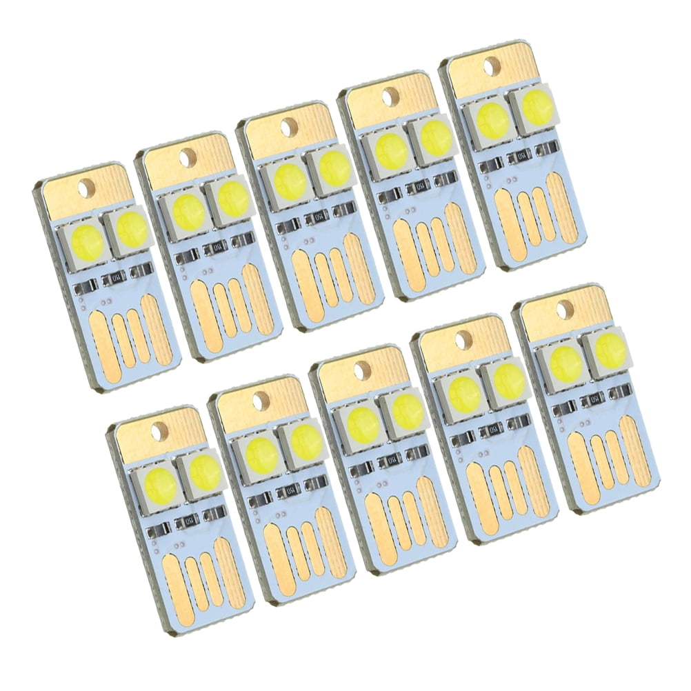 10 Pcs Power Supply Lamp Laptop Computer Ultra Thin Warm White Light ...