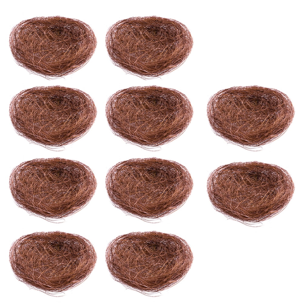 10 Pcs Practical Bird Nest Artificial Birds Nest Hemp Thread Birds Nest ...