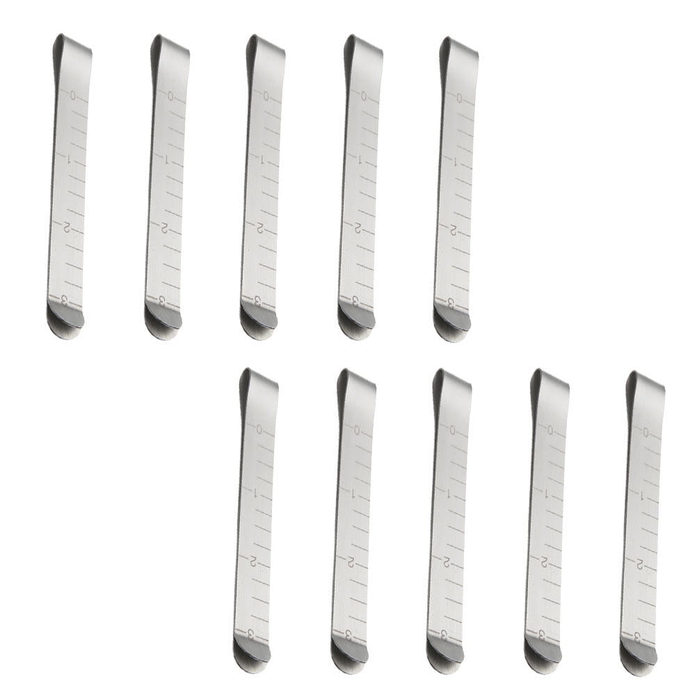 10 Pcs Practical Hemming Clips Sewing Clips Measurement Ruler Quilting ...