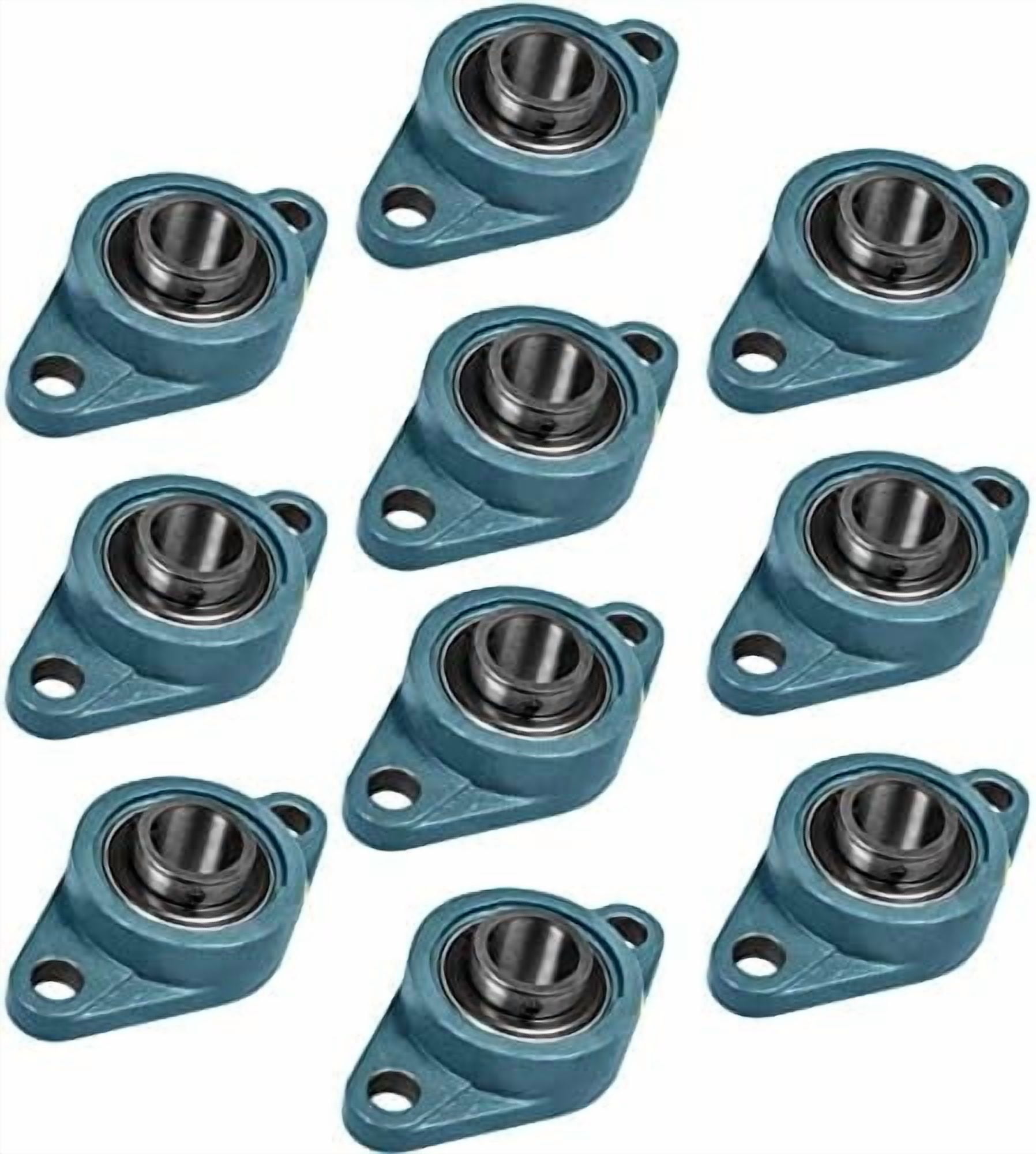 10 Pcs Premium UCFL 205-16 Self-align 2 Bolt Flange Pillow Block Bearing 1 inch - Walmart.com