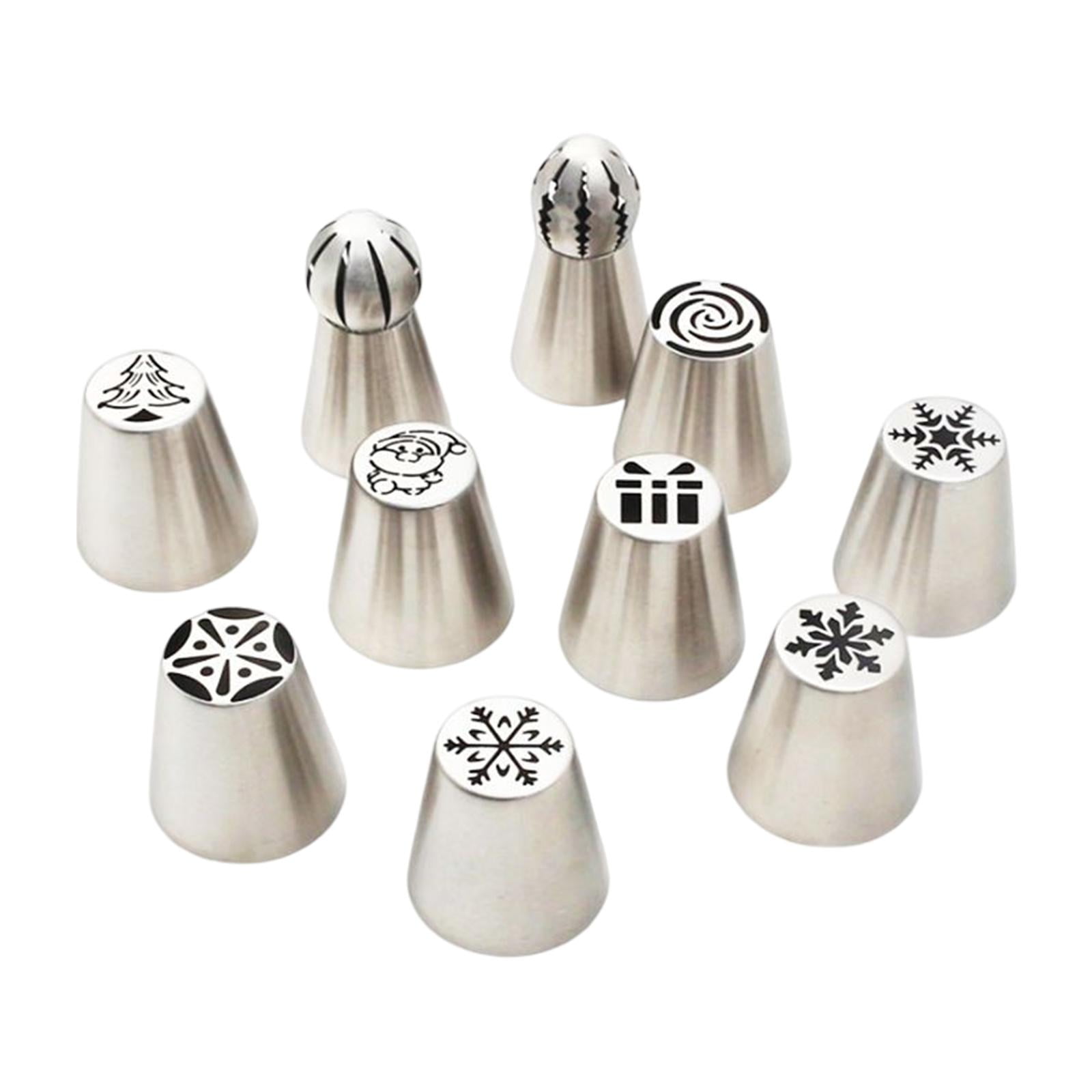 10 Pcs Professional Piping Nozzle Set Cake Decorating Tools Baking ...