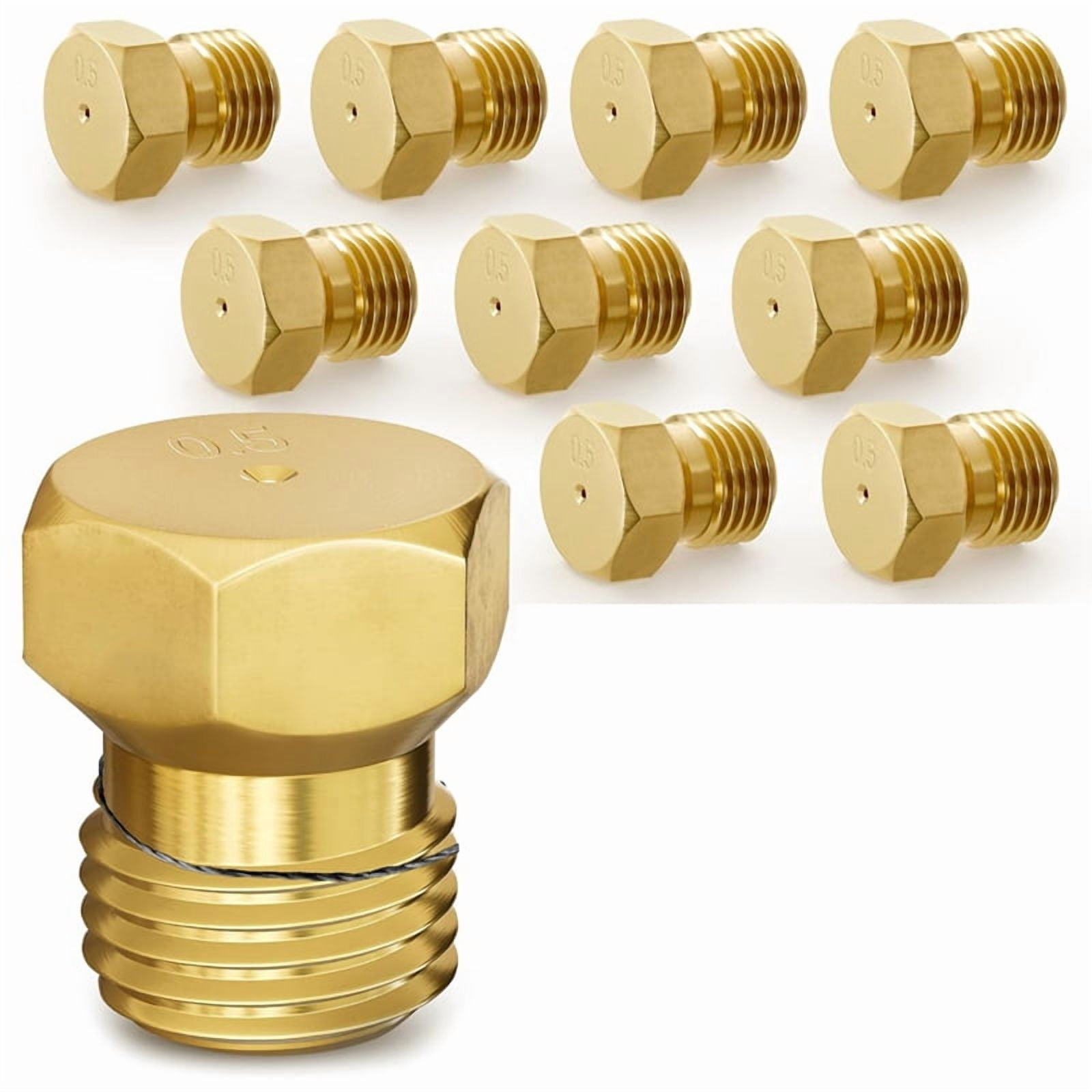 10 Pcs Propane to Natural Gas Conversion Kit-M6 X 0.75mm,0.5mm Brass ...