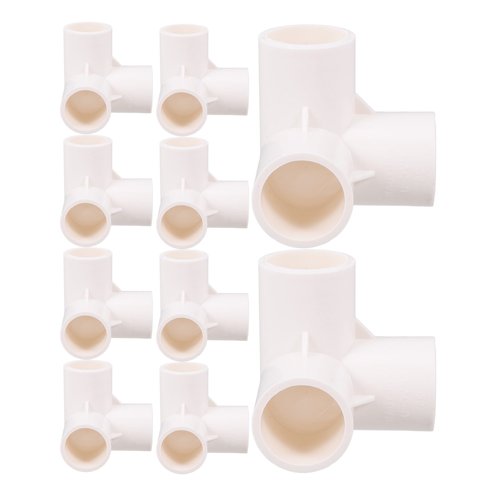 10 Pcs Pvc Connectors Hole-free Hook Oil Pipe Accessories White ...