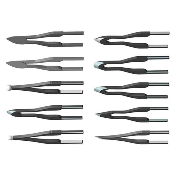 10 Pcs Pyrography Pen Tips Wood Burning Tips Embossing Hot Stamping ...