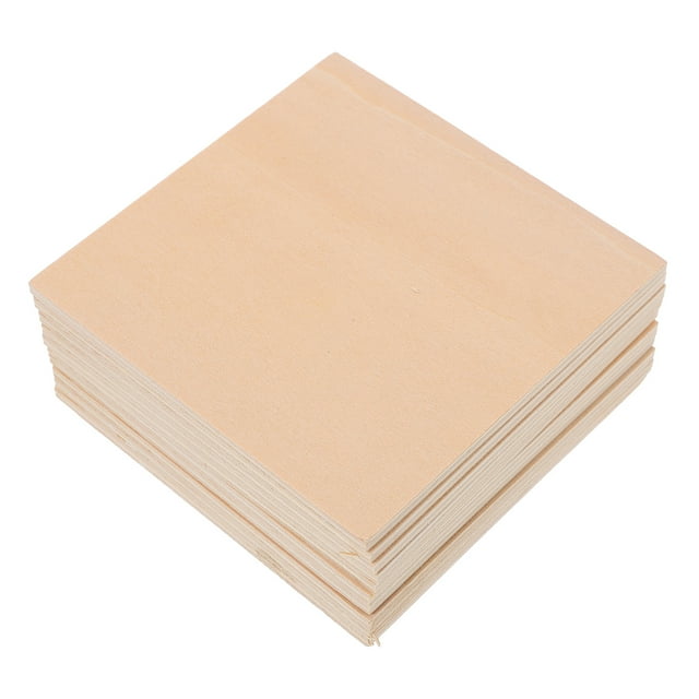 Wood Sheets 10pcs Thin Plywood Basswood Sheets For Crafts 4mm ...
