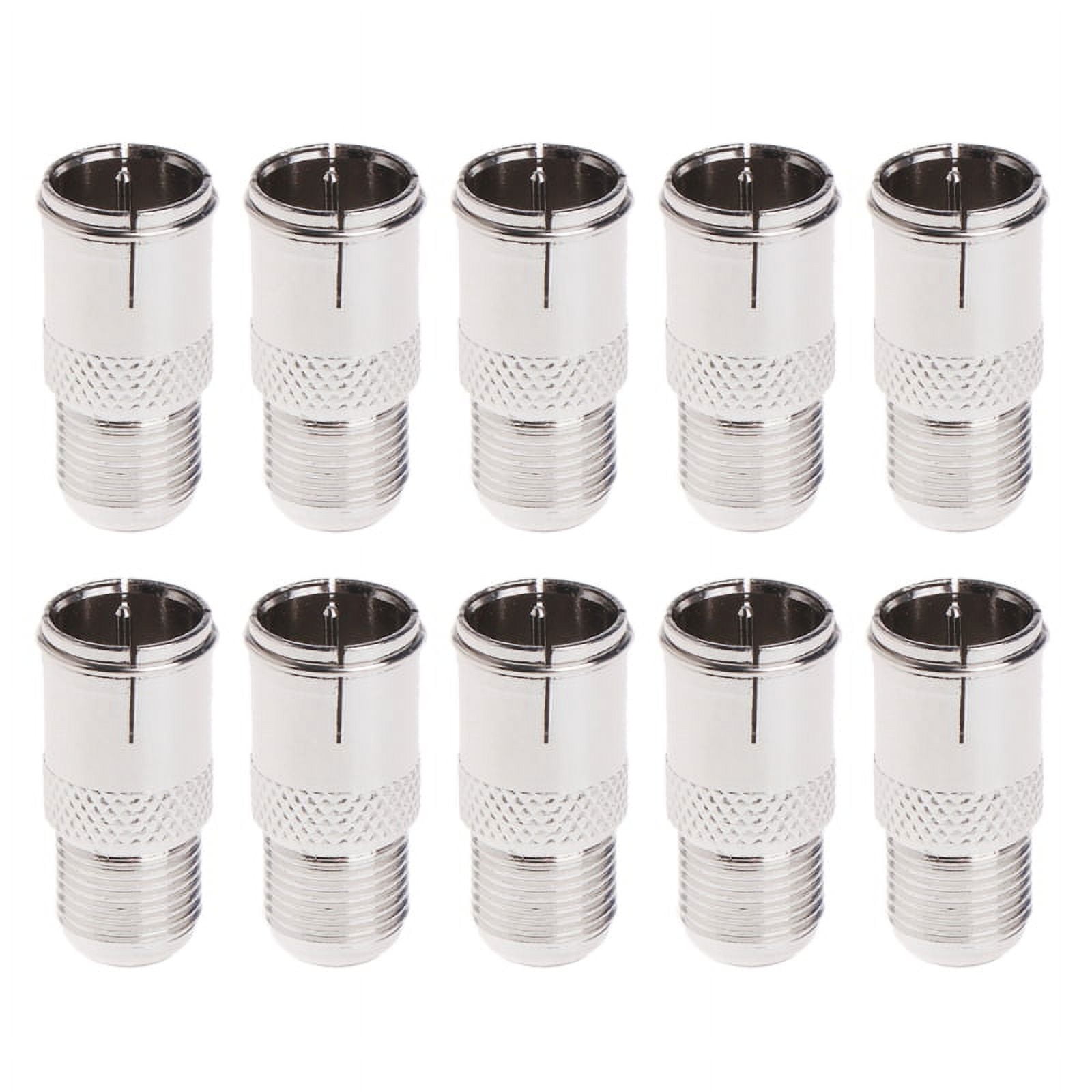 10 Pcs Quick Fit F Connector Male Plug To Female Adapter - Push On RF ...
