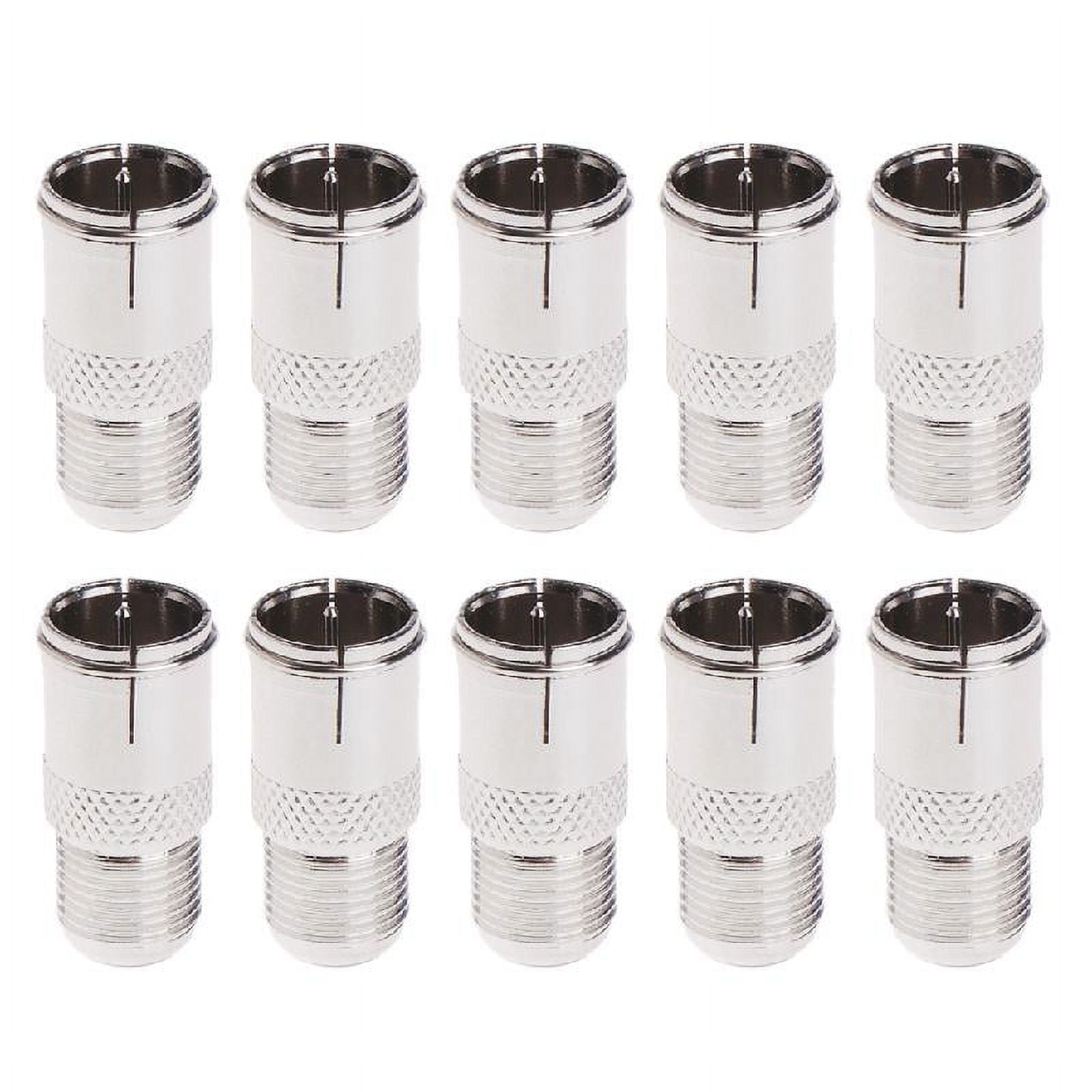 10 Pcs Quick Fit F Connector Male Plug To Female Adapter - Push On RF ...