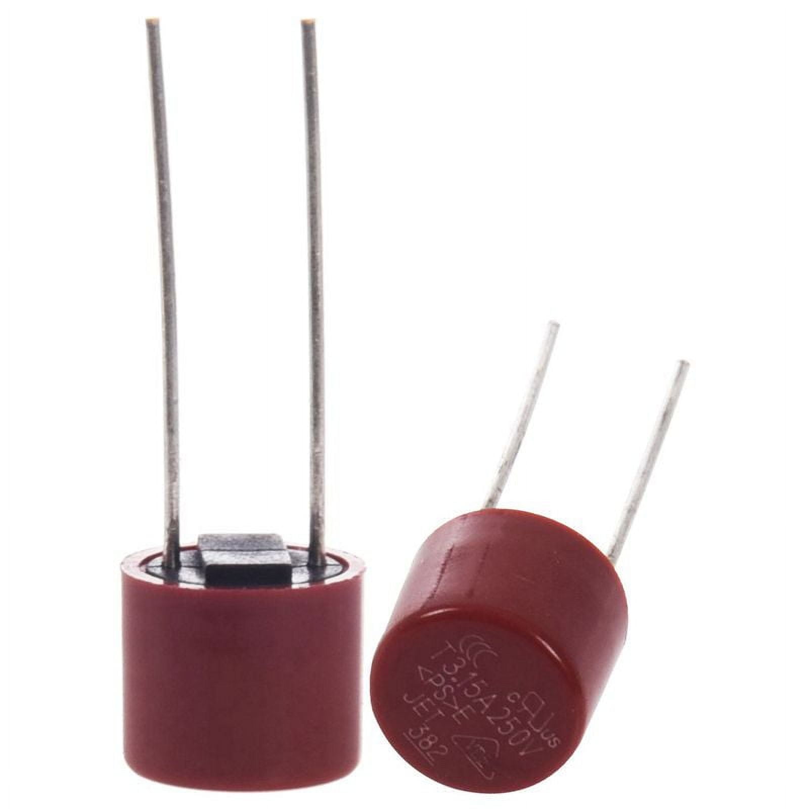 10 Pcs Radial Cables Slow Blowing -Fuse T3.15A 250V - Walmart.com