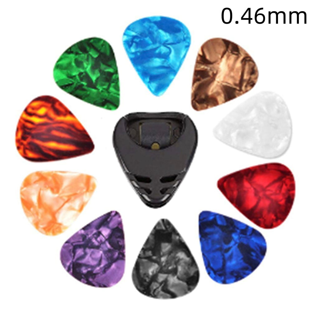 10 Pcs Random Guitar Picks 1Guitar Pick Holder Set for Acoustic ...