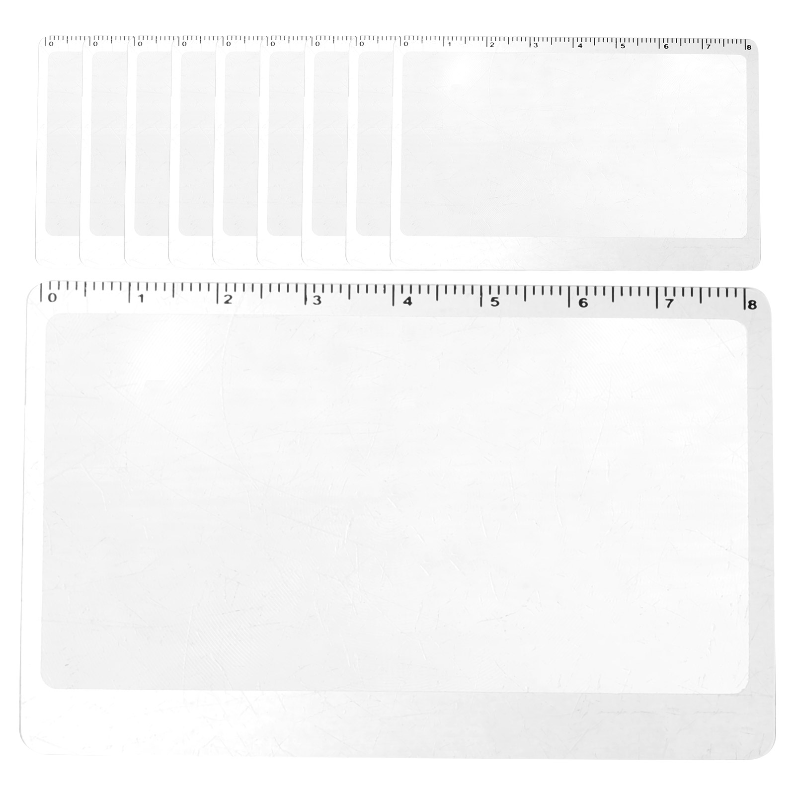 10 Pcs Reading Magnifier Magnifying Bookmark for Elderly Bookmarks ...