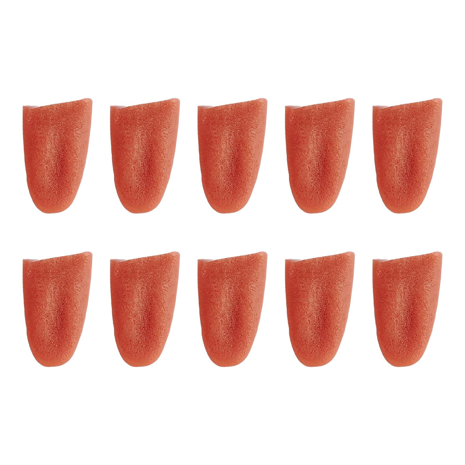 10 Pcs Realistic Fake Tongue Tongue Toys Horrific Prop Stretchable TPR ...