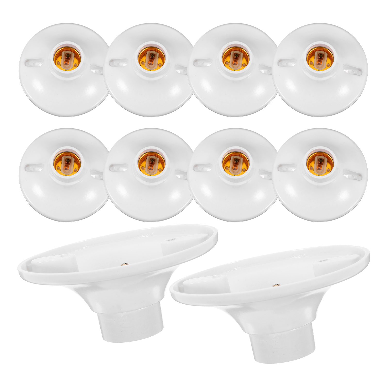 10 Pcs Receptacle Outlet Light Socket Room Decoration E27 Bulb Sockets ...