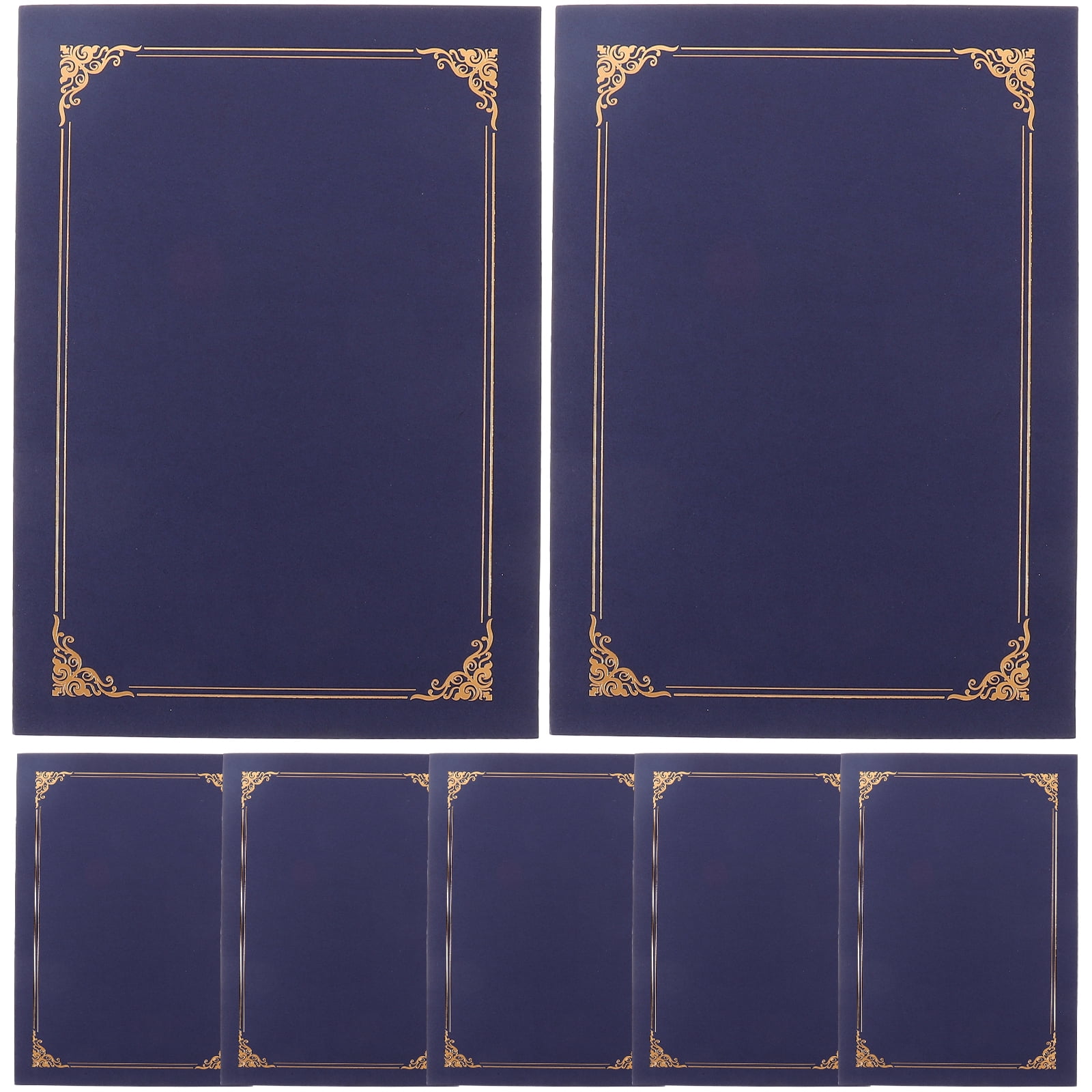 10 Pcs Recitation Folder Authorization Certificate Paper Awards Foil ...