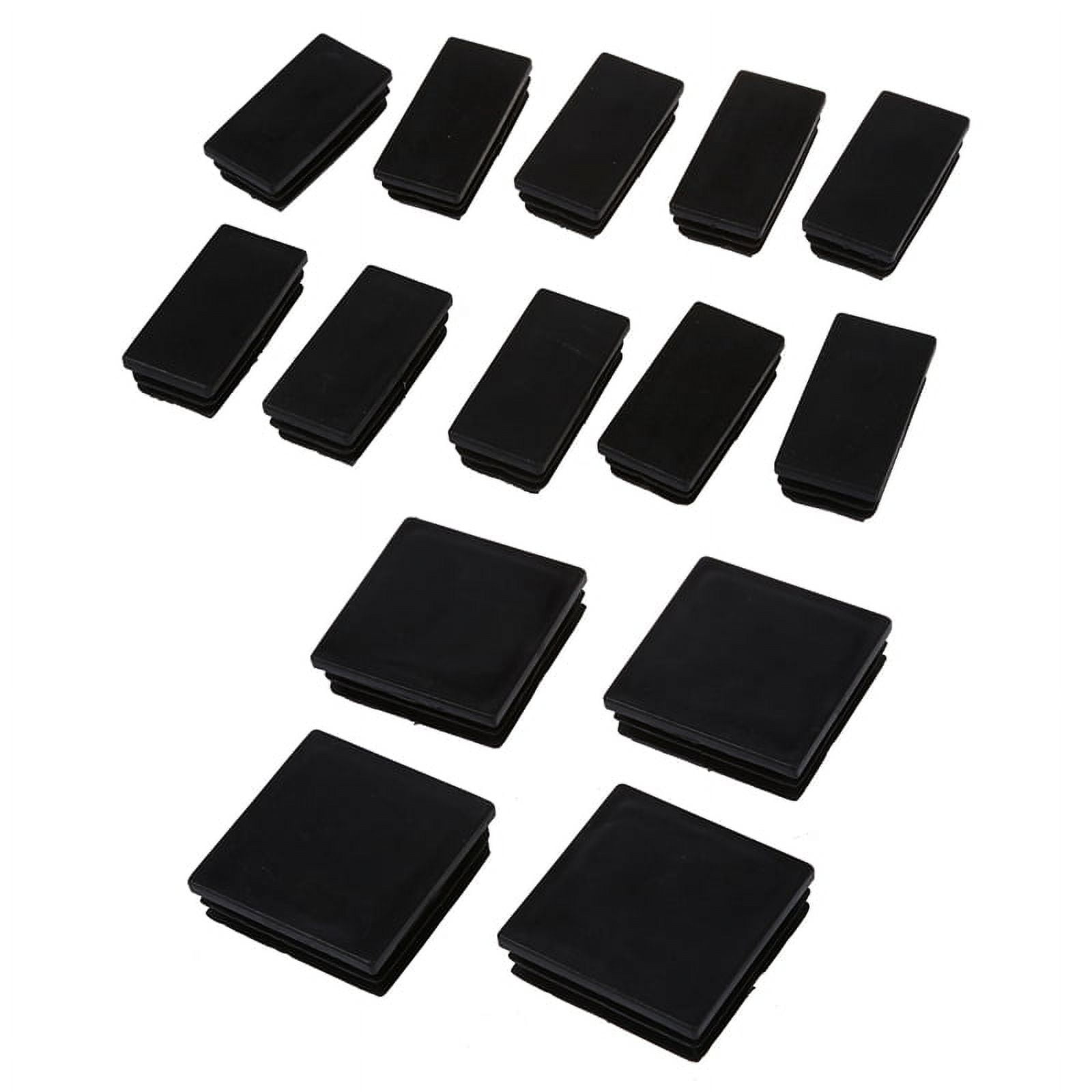 10 Pcs Rectangle Tube Inserts End Blanking Cap 25X50mm & 4x Plastic ...