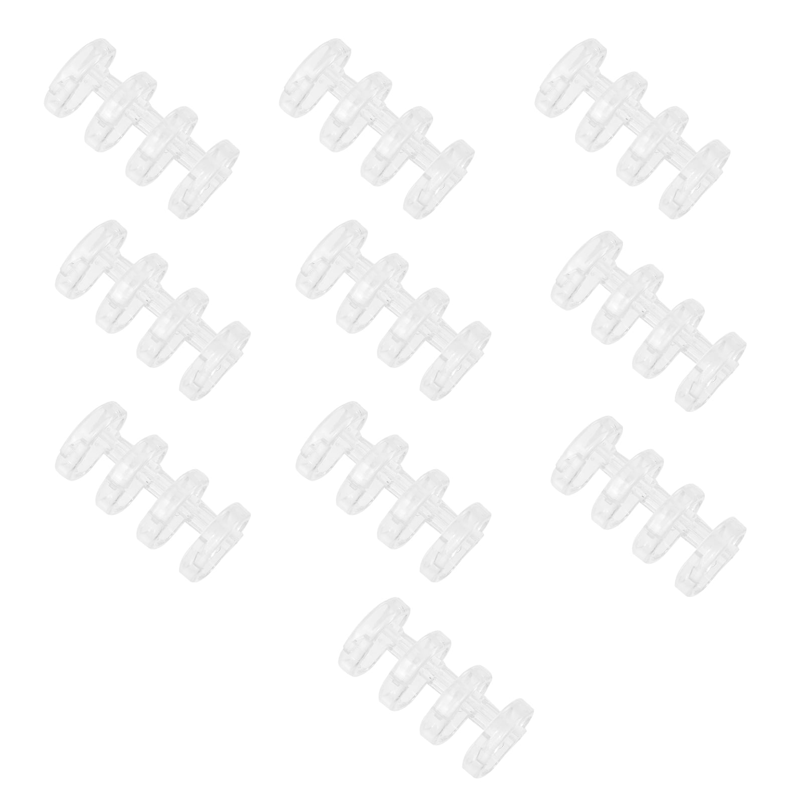 TINKSKY plastic binder clips Loose Leaf Binders Transparent 10Pack for ...