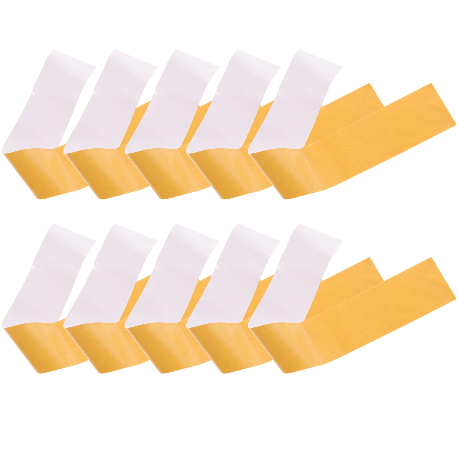 10 Pcs Removable Double-sided Tape Strip Tape 35X5CM Yellow - Walmart.com