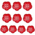 10 Pcs Resin Button 4-Hole Buttons Coat Buttons Sewing Buttons Flower ...