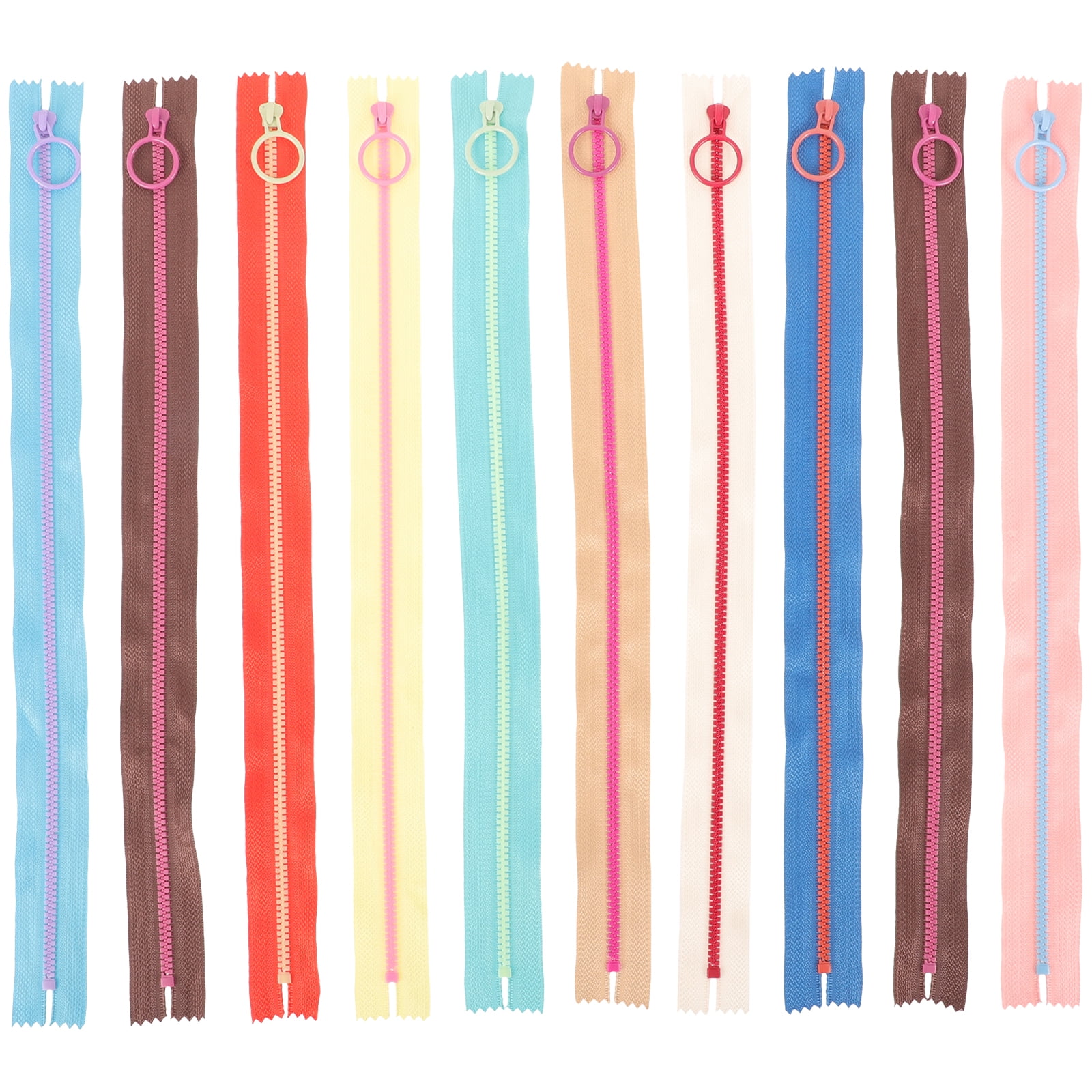 10 Pcs Resin Plastic Zipper Invisible Zippers for Sewing Backpack ...