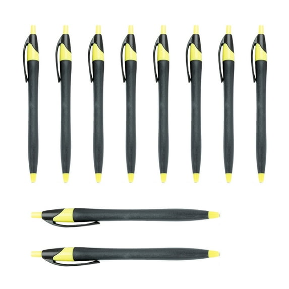 10 Pcs Retractable Ballpoint Pen 1.0mm Writing Pen Plastic Ballpoint ...