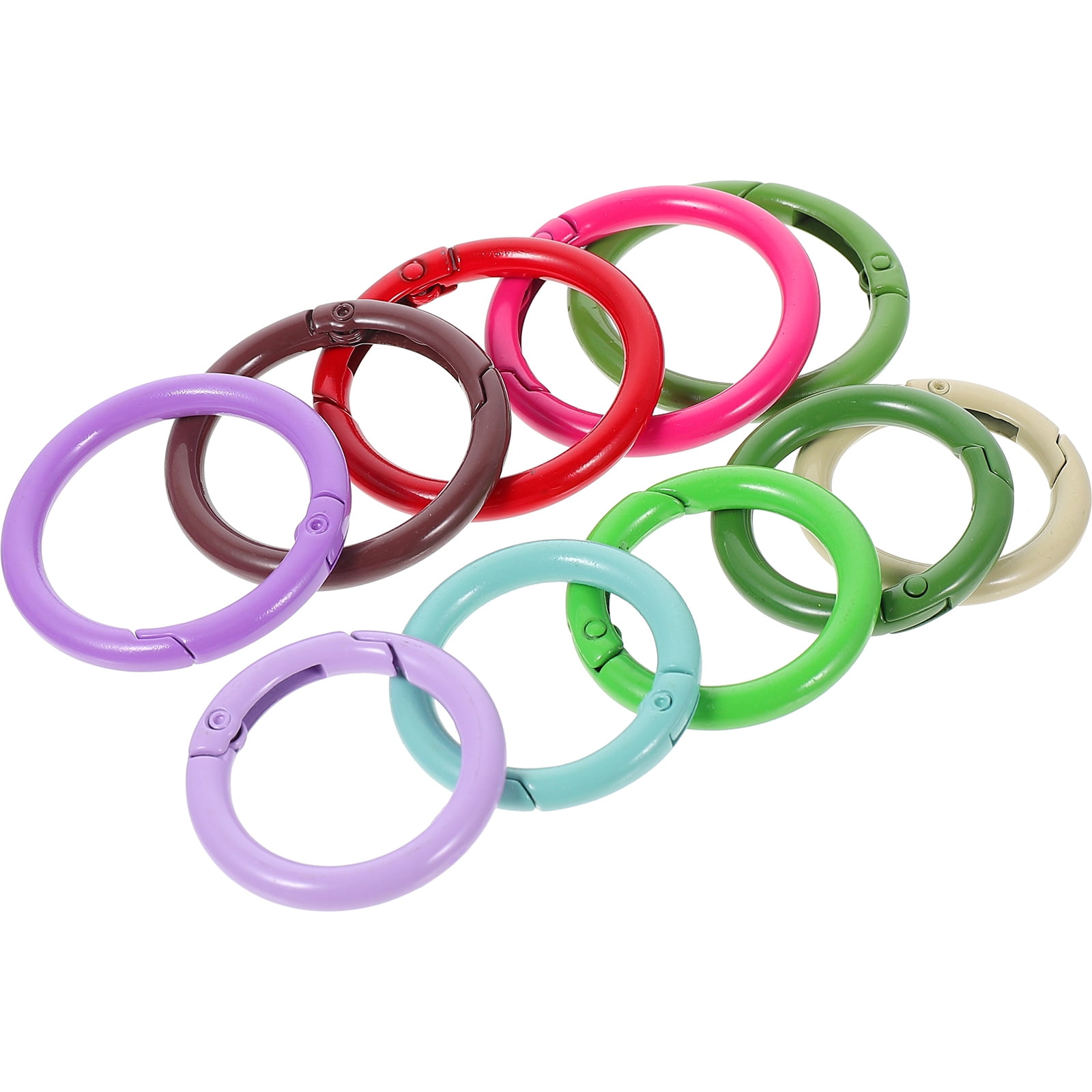 10 Pcs Retro Style Key Chain Rings Split Kit Holder Keychain - Walmart.com