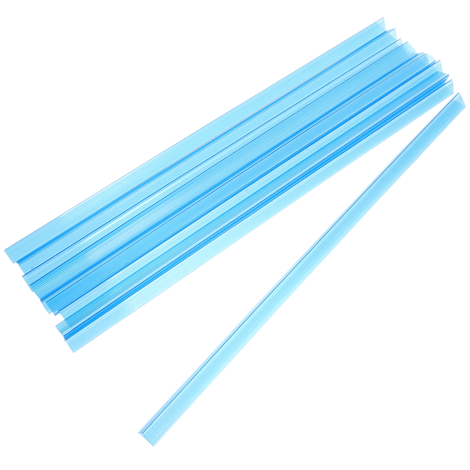 10 Pcs Ring Binder with Pull Rod Slide Binders A4 Clip Rod Office Blue ...