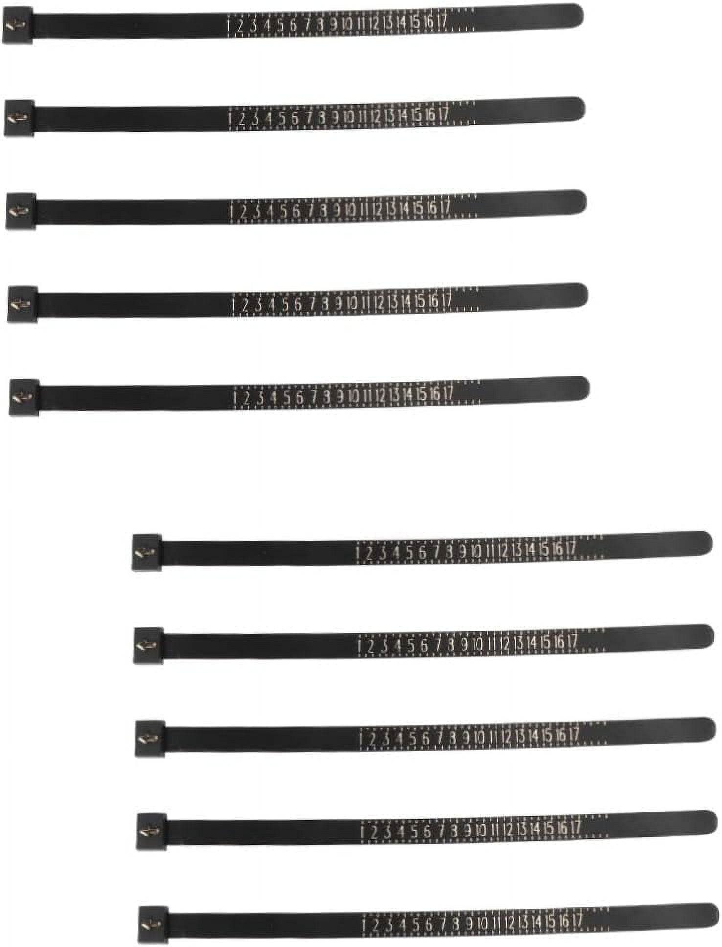10 Pcs Ring Measuring Tool Finger Ring Ruler Ring Size Gauge Mens Rings ...