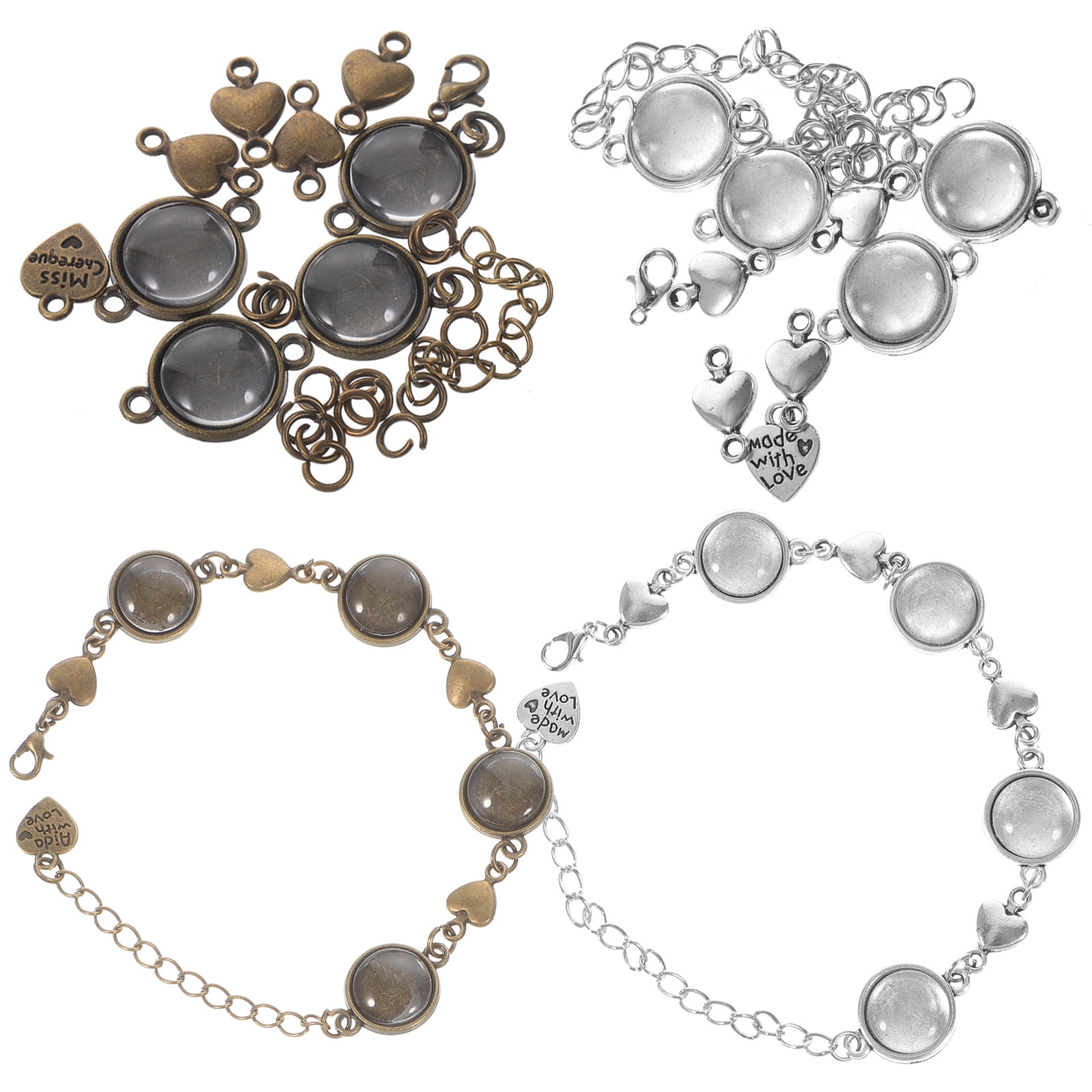 10 Pcs Ring Tray Bracelet Bracelet Bezel Molds Blank Bangles Bezel 6X1 ...