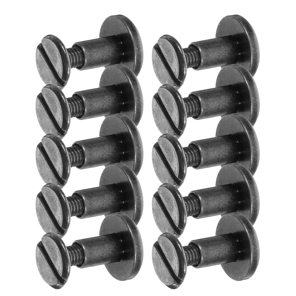 10 Pcs Rings Ledger Book Mother-in-law Rivets 0.95X0.95X0.80CM Black ...