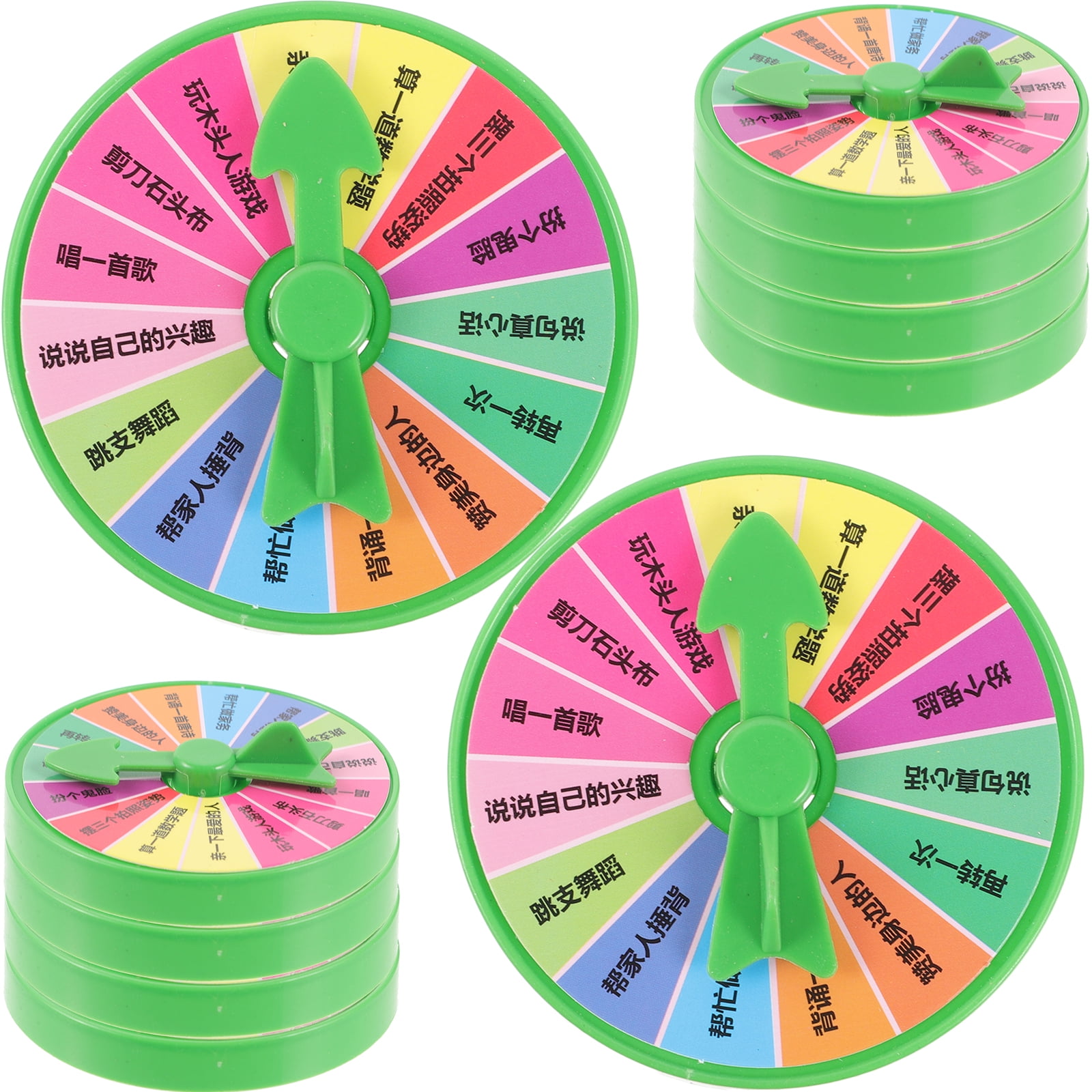 10 Pcs Roulette Wheel Prize Durable Toy Lucky Game Props - Walmart.com