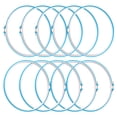 10 Pcs Round Embroidery Hoop Adjustable Crosses Stitching Hoop ...