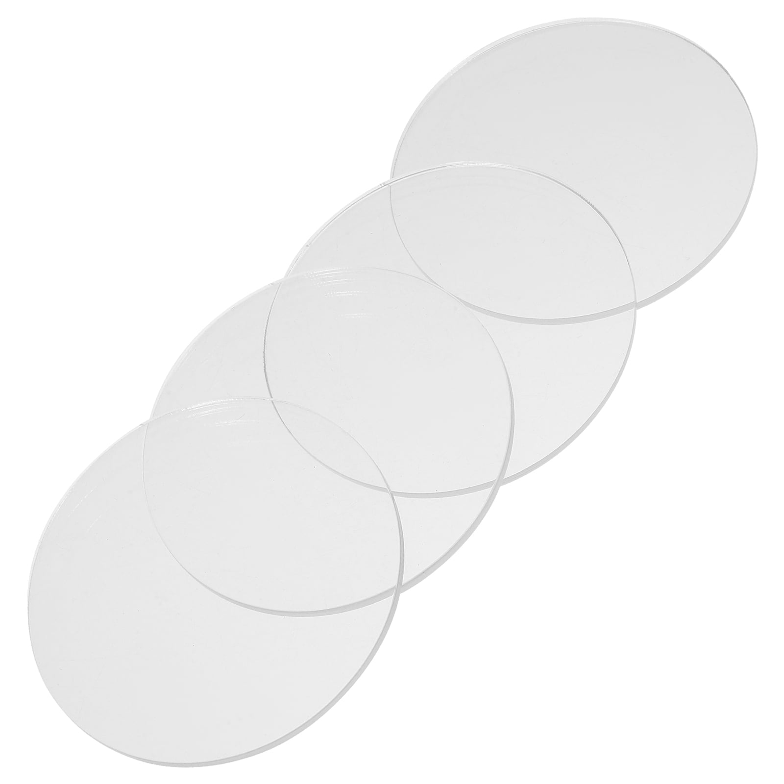 10 Pcs Round Figure Stand Mini Dolls Base Transparent Model - Walmart.com