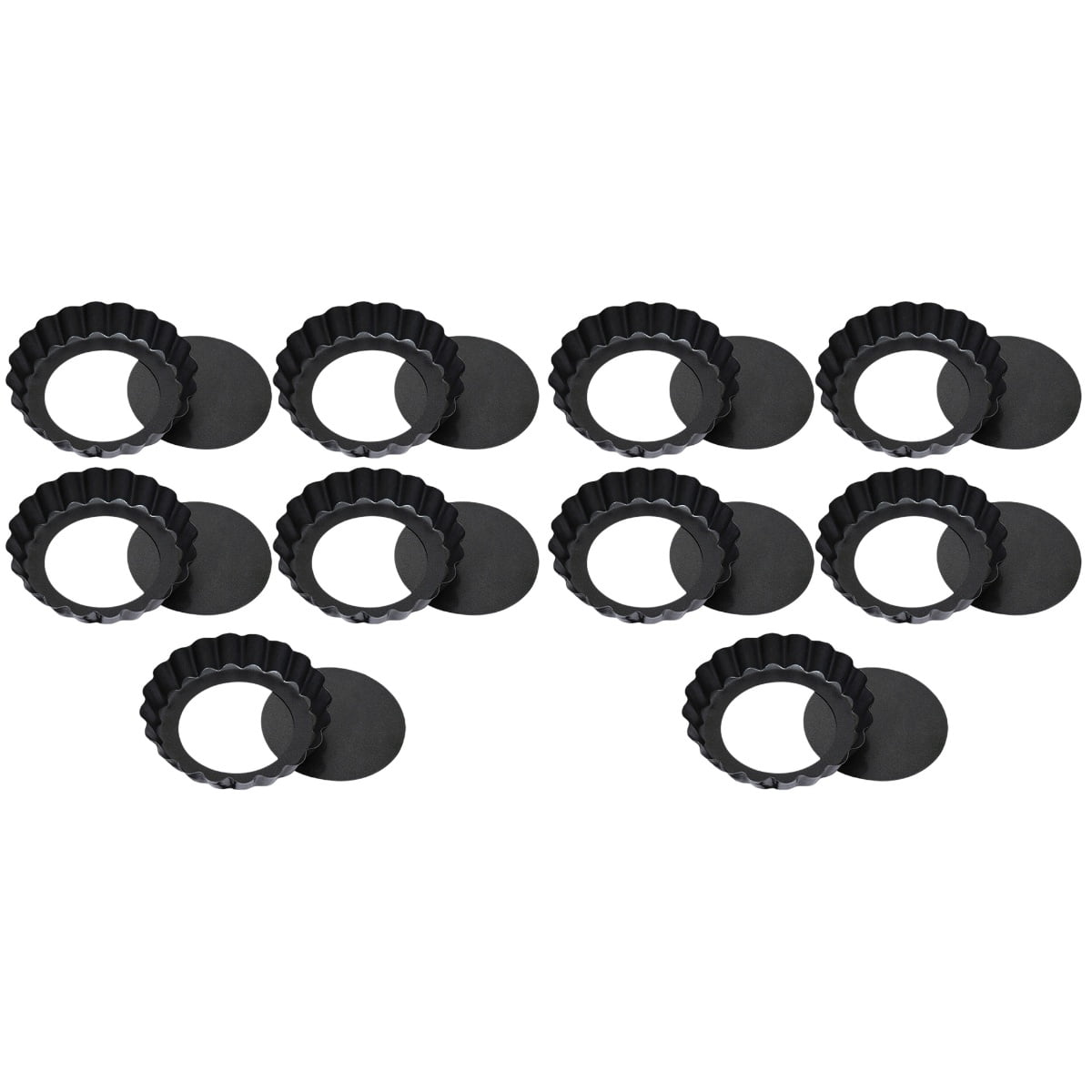 10 Pcs Round Hinged Pan Cake Molds Pocket Pie for Baking Tart Cookie ...