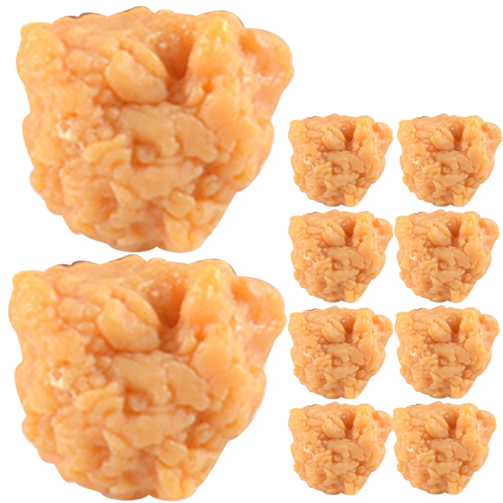 10 Pcs Running Chicken Nuggets Handmade Simulation Popcorn - Walmart.com