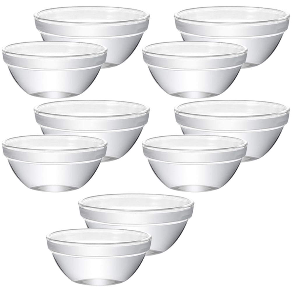10 Pcs Salad Bowl Trifle Bowl Little Bowls Food Molds Small Clear Bowls ...
