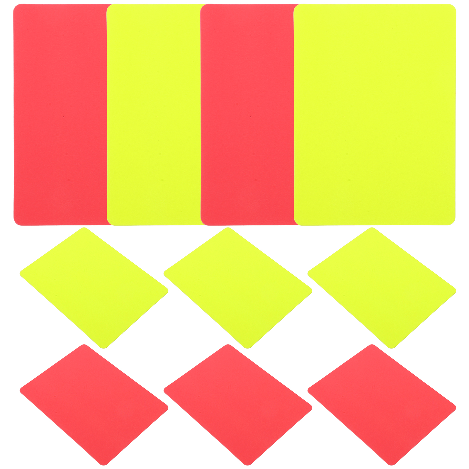 10 Pcs Scorecard Referee Football Red and Yellow Cards - Walmart.com